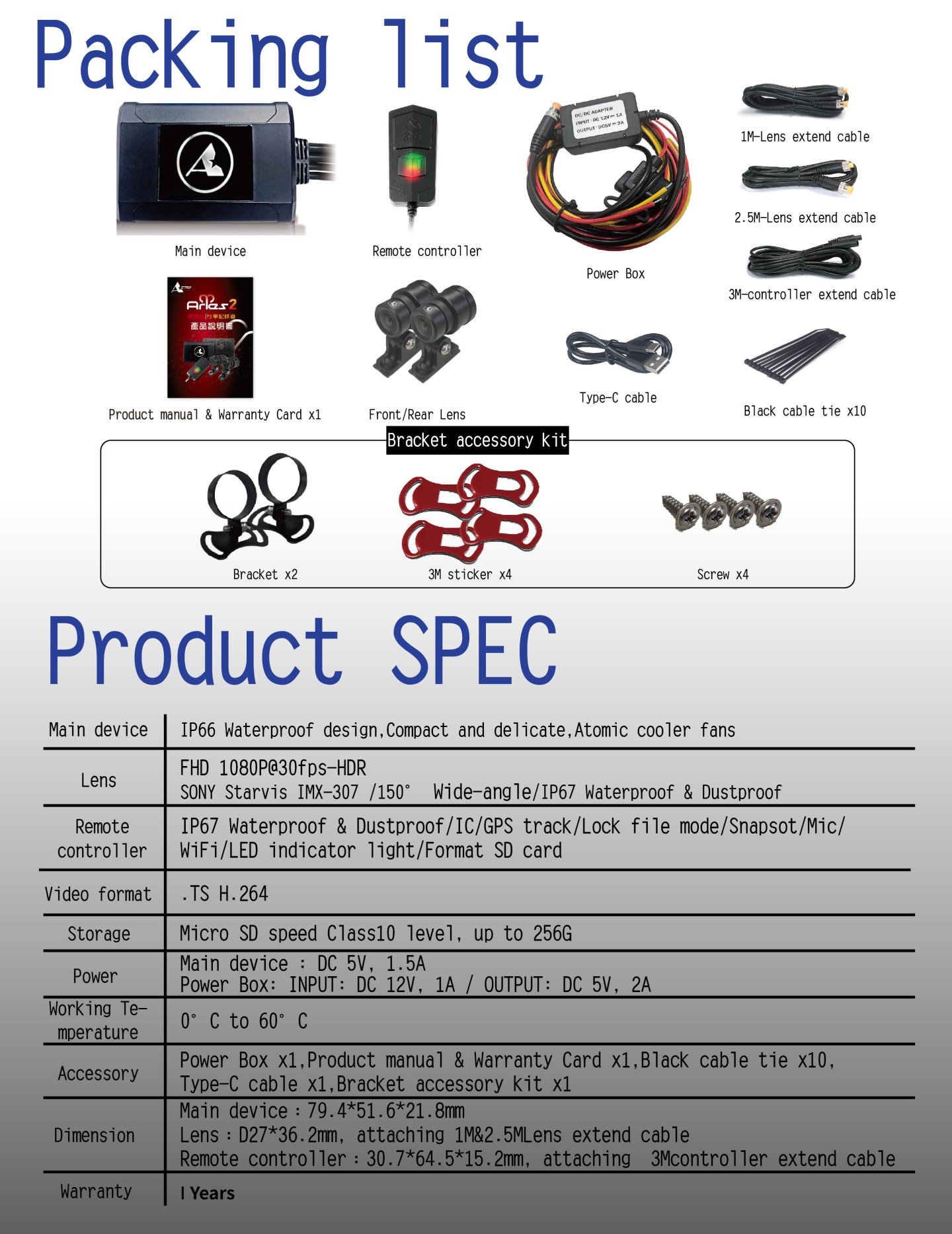 Professional--ARIES 2 Dash camera | Astrofamily .,Ltd